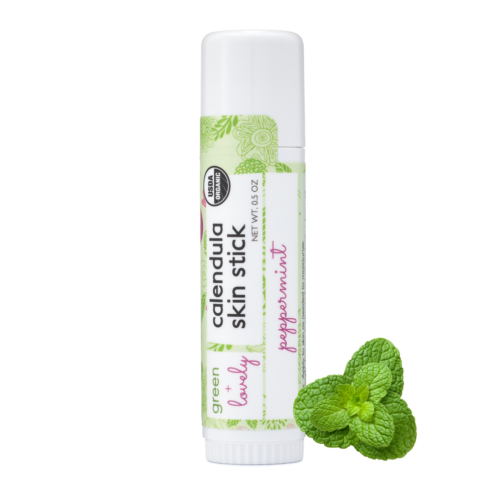 Peppermint Calendula Skin Stick - Organic Lotion Moisture Stick ...
